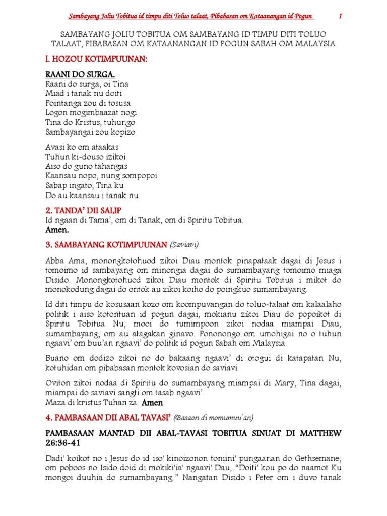 SAMBAYANG | PDF