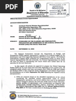 DM No. 254 S. 2025 Additional MOOE | PDF