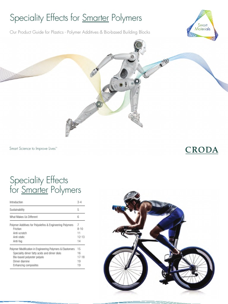 Croda Smarter Polymers Guide Sep 2019 | PDF | Electrostatic Discharge | Plastic