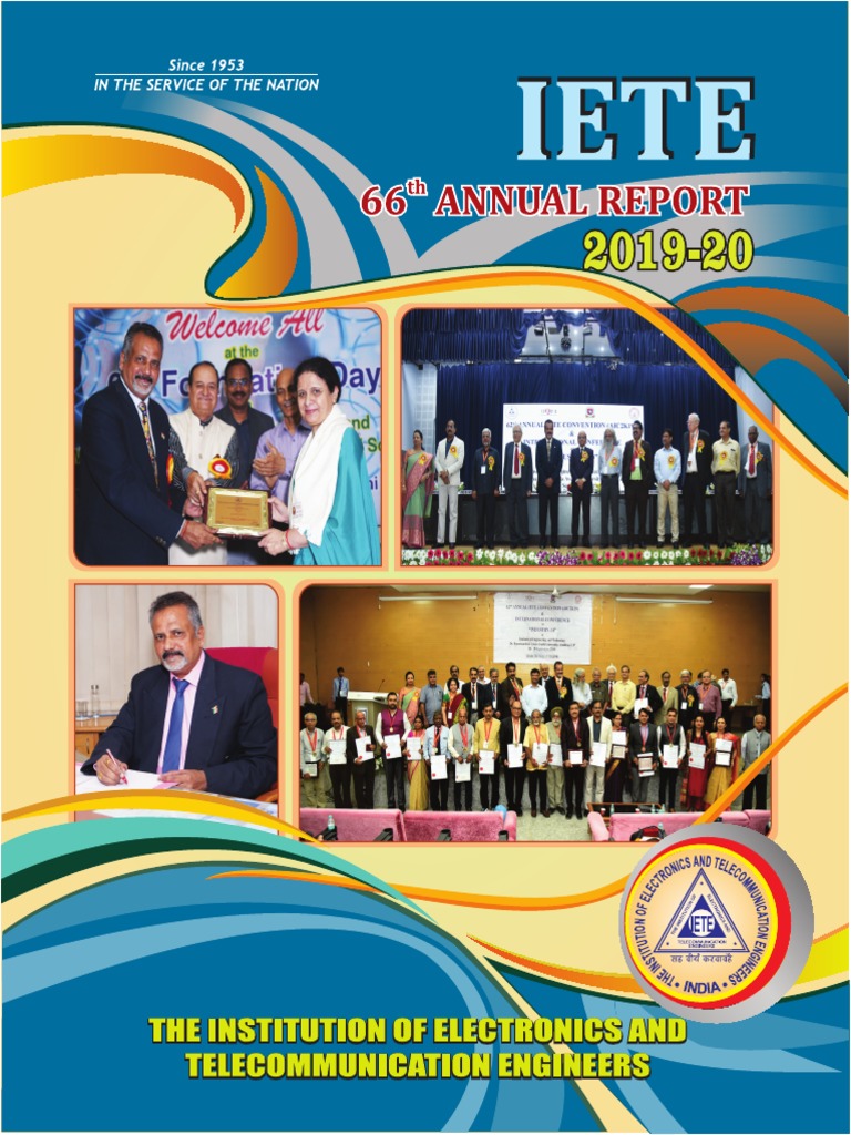 IETE - 66th 2019-20 - AR 14102020 | PDF | Computer Security | Security