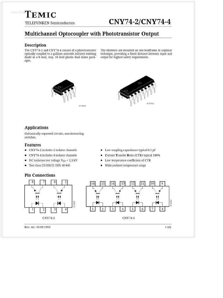 CNY74-2 Datasheet | PDF