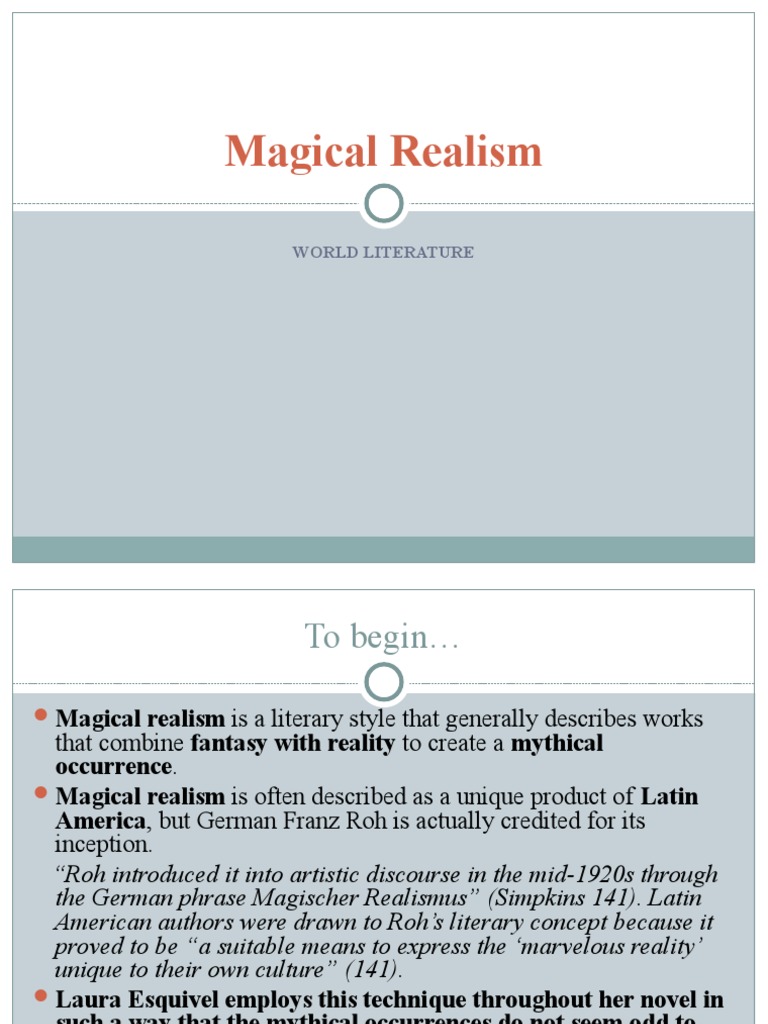 Magical Realism 1 1 | PDF