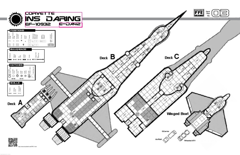 Marauder-Class Corvette Deck Plans | PDF | Ships | Water Transport