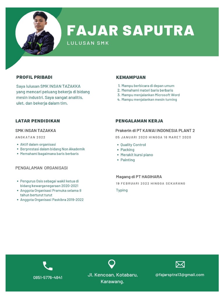 Contoh Curriculum Vitae | PDF