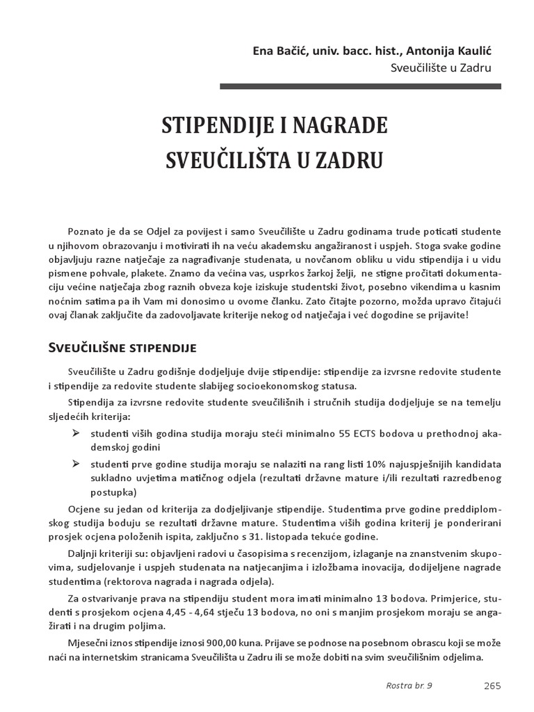 Stipendije | PDF