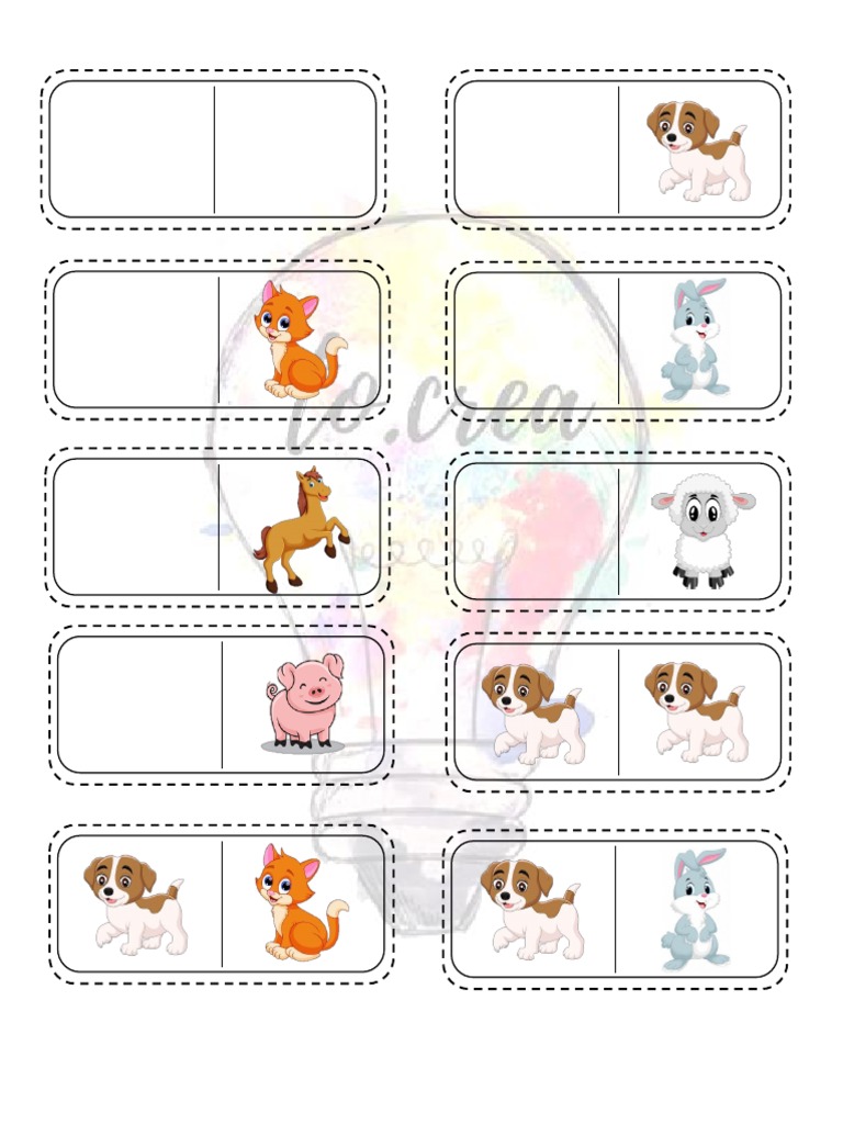 Domino Animales | PDF