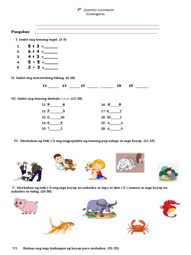 4th QUARTER ASSESSMENT | PDF