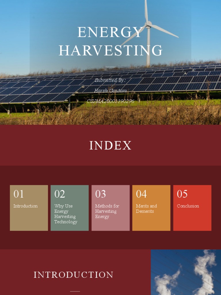 Energy Harvesting Presentation | PDF