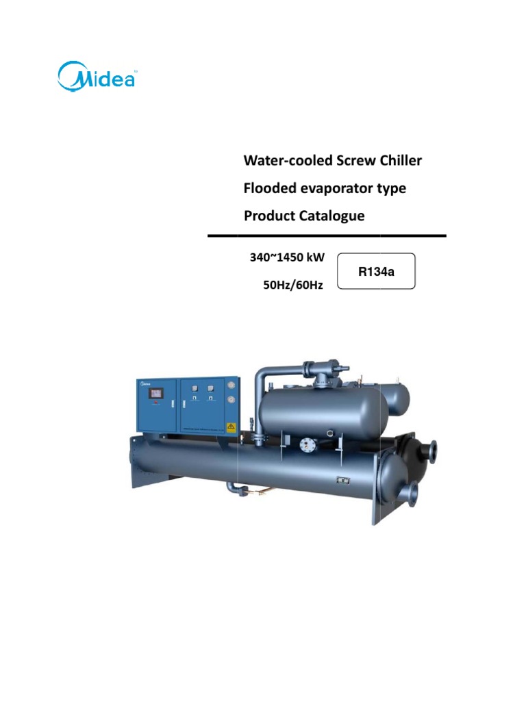A Flooded Screw Chiller | Download Free PDF | Heat Exchanger | Gas ...