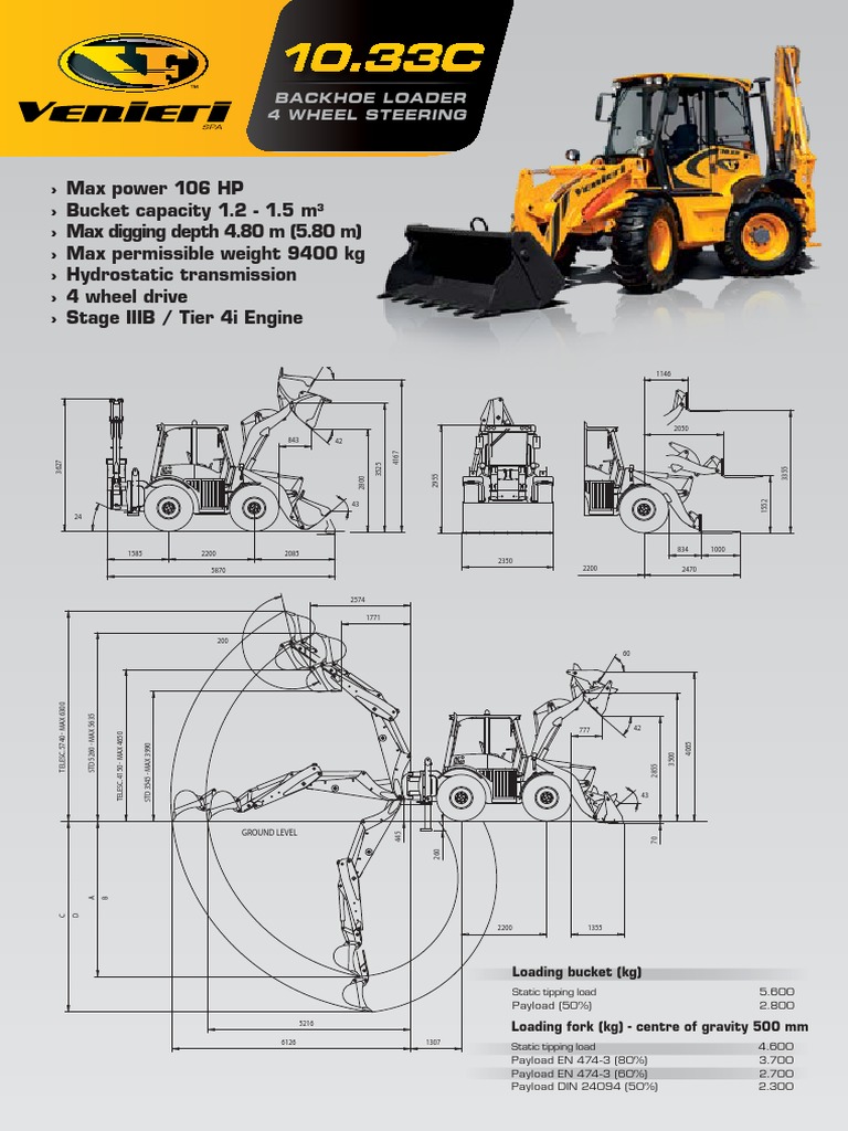 RETRO-VENIERI-1033C-INGLES-2022 | PDF | Loader (Equipment) | Horsepower