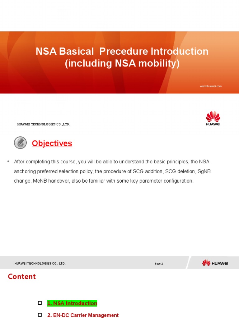 5G NSA Basical Precedure Introduction - Trainning | Download Free PDF ...