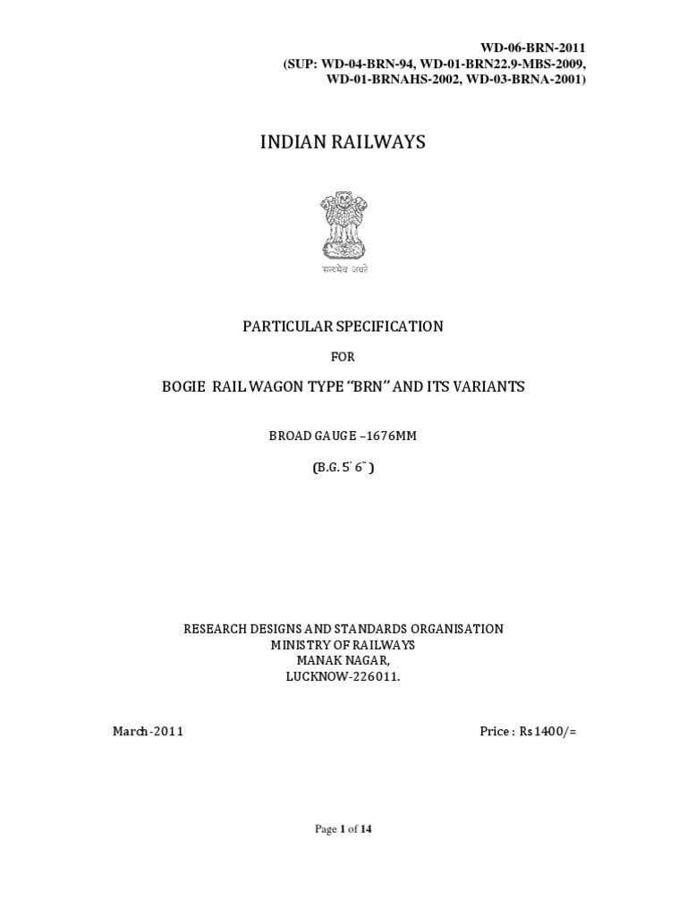 WD 06 BRN 2011 | Download Free PDF | Specification (Technical Standard ...
