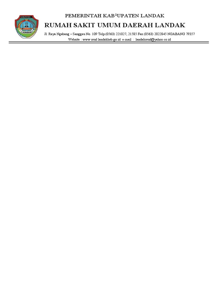 KOP surat RSUD | PDF