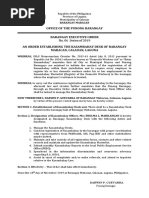 Executive Order No. 4 Series 2021 Barangay Duty Officers | PDF | Social ...
