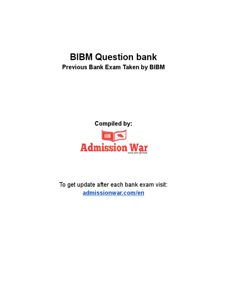 BIBM Question Bank | PDF | Diamond | Interest