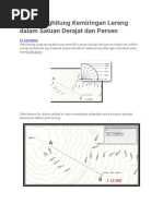 Rumus Menghitung Kemiringan Slope | PDF