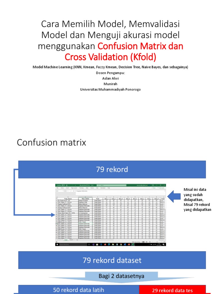 Cara Kerja Cross Validation KFOLD | PDF