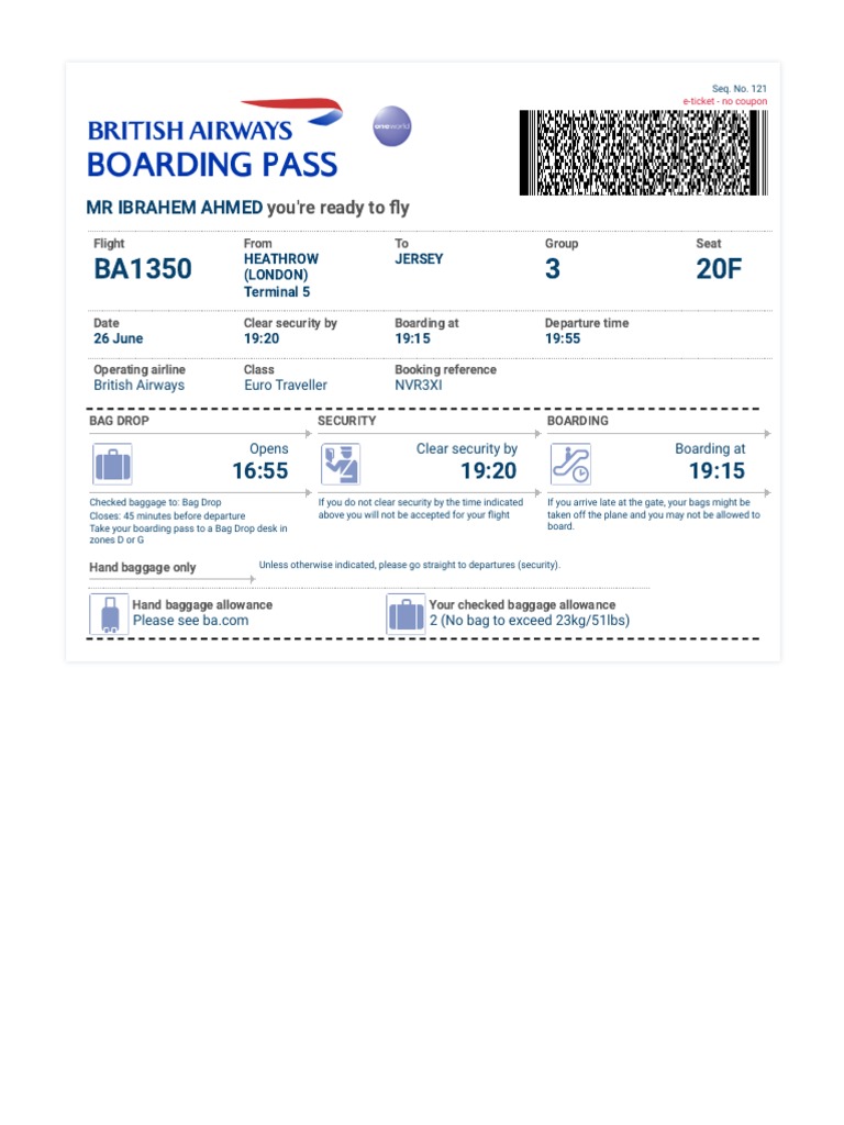 Issue Boarding Pass | PDF
