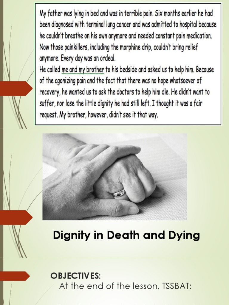 Dignity and Euthanasia in Nursing | PDF