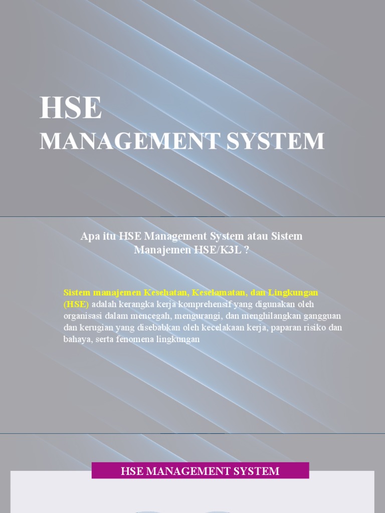 HSE Management System | PDF