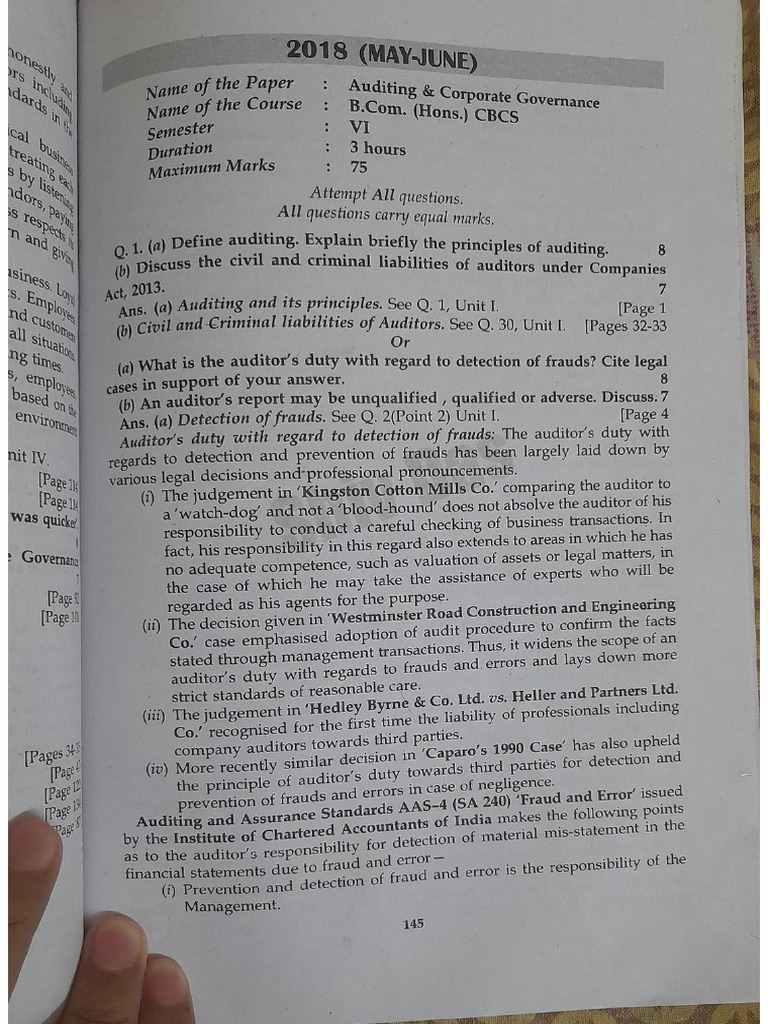 Previous Year Question Paper | PDF