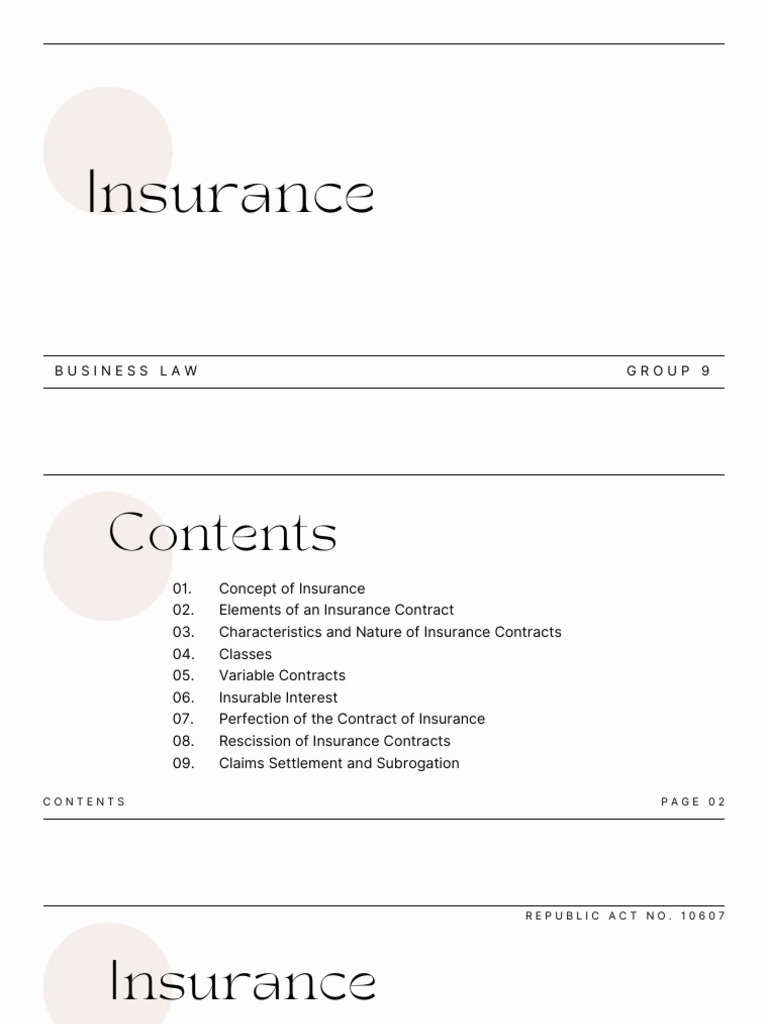 Insurance | PDF