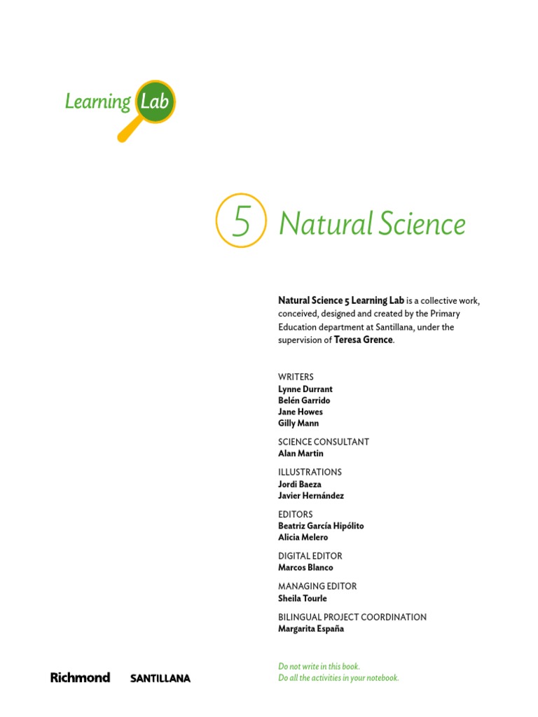 TEMA 1 5º SCIENCE NATURAL | PDF | Cell (Biology) | Tissue (Biology)