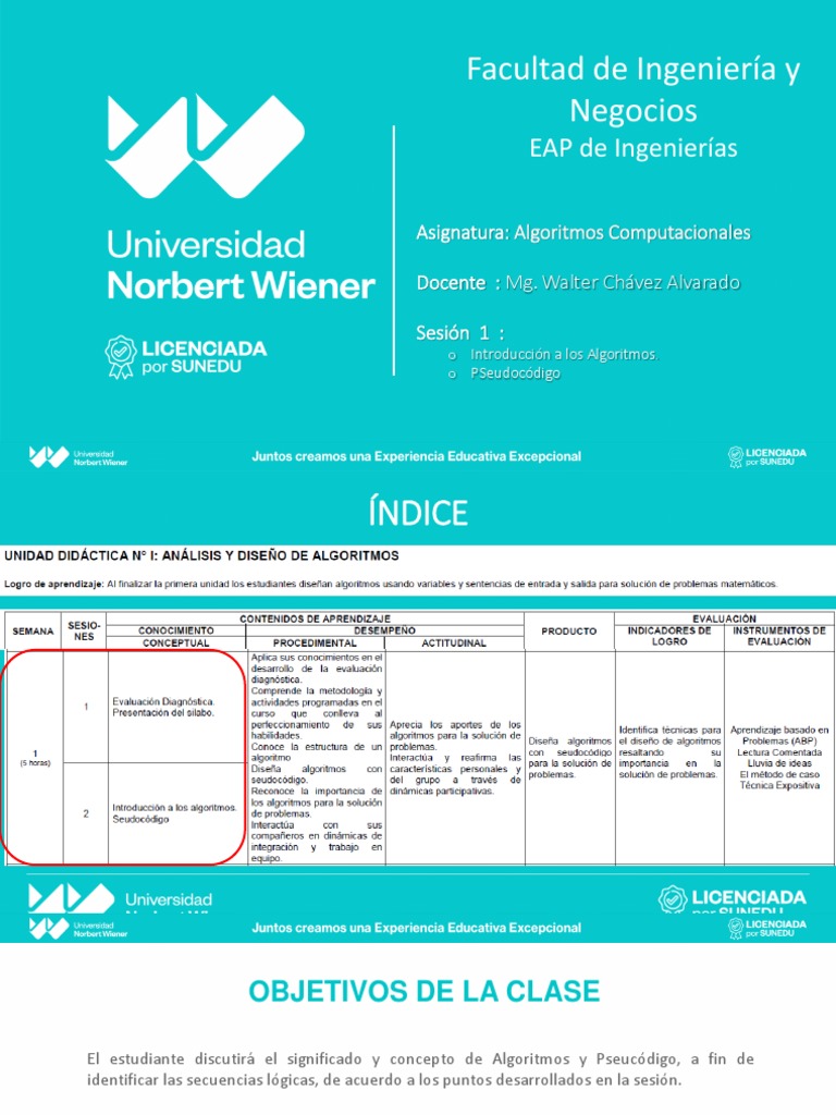 s.1.Chavez Algoritmo Computacional s01 | PDF | Algoritmos | Ciencias de ...