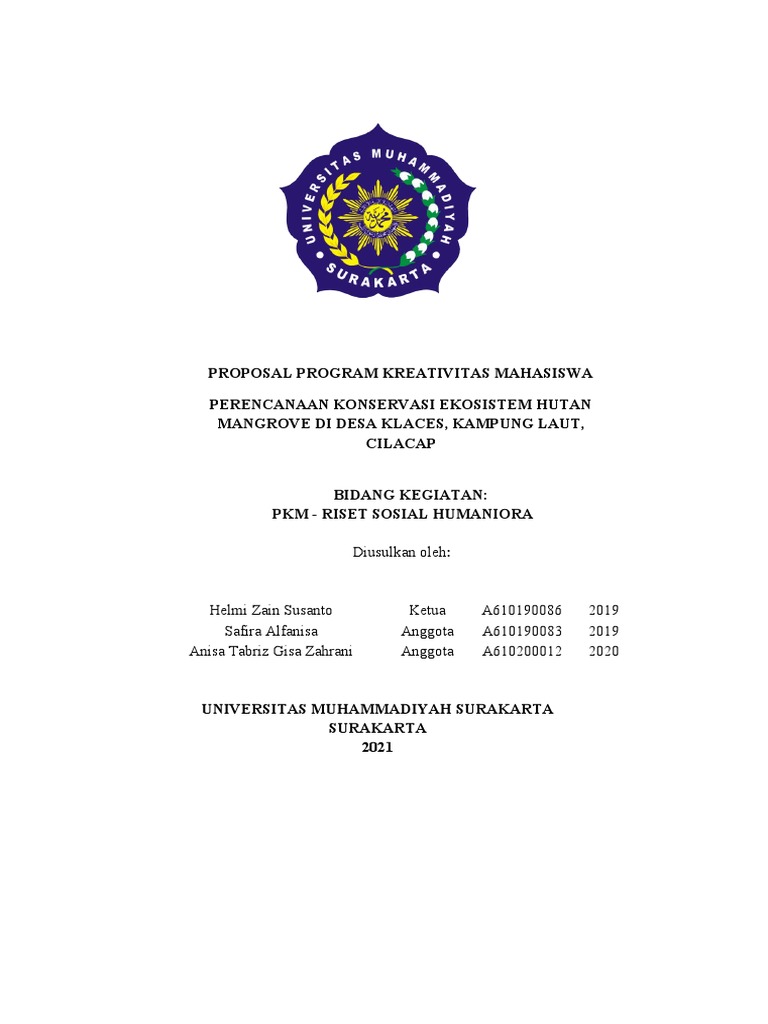 Proposal PKM-RSH | PDF