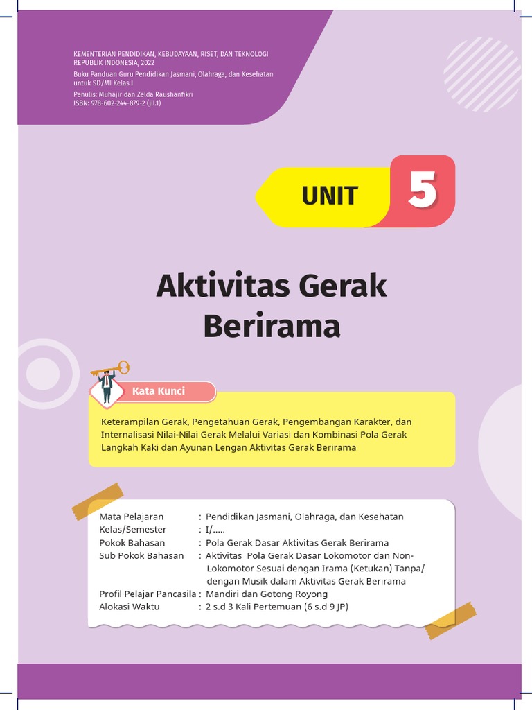 Buku Guru PJOK - Pendidikan Jasmani, Olahraga, Dan Kesehatan - Aktivitas Gerak Berirama Buku ...