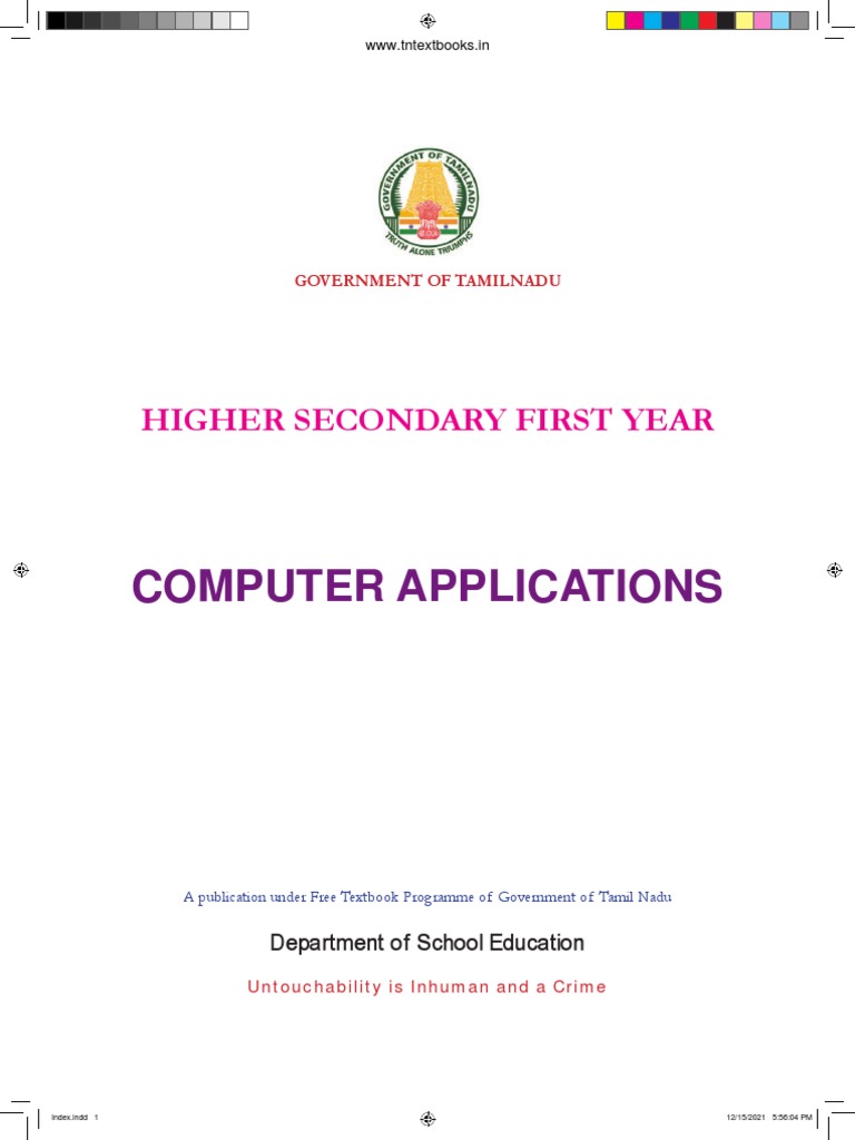 11th Computer Application EM - WWW - Tntextbooks.in | PDF | Computer ...