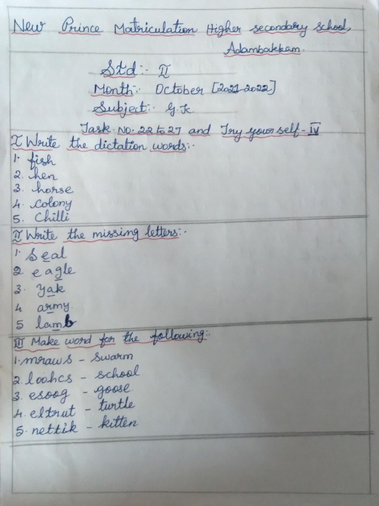 GK Task No.22 To 27 and Try Yourself IV | PDF