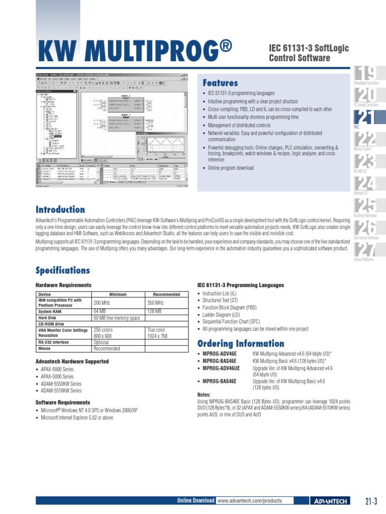 Kw-Multiprog DS | Download Free PDF | Computer Programming | Programmable Logic Controller