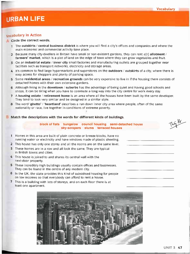 Urban Life Exercise | PDF