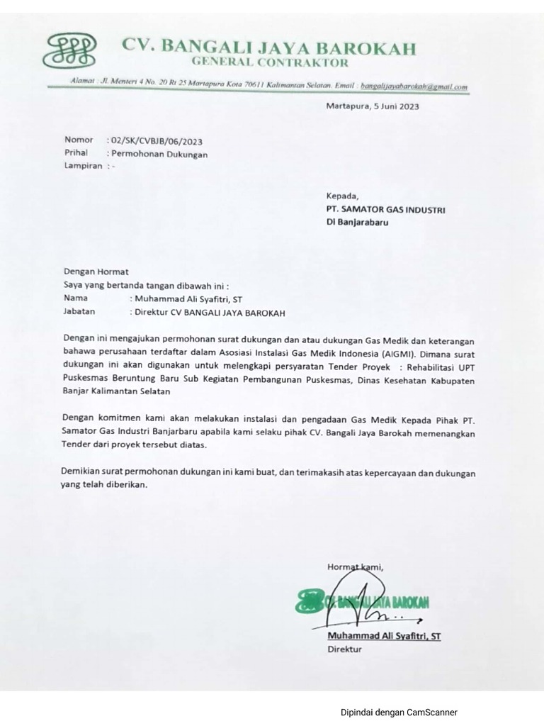 Mohon Dukungan | PDF