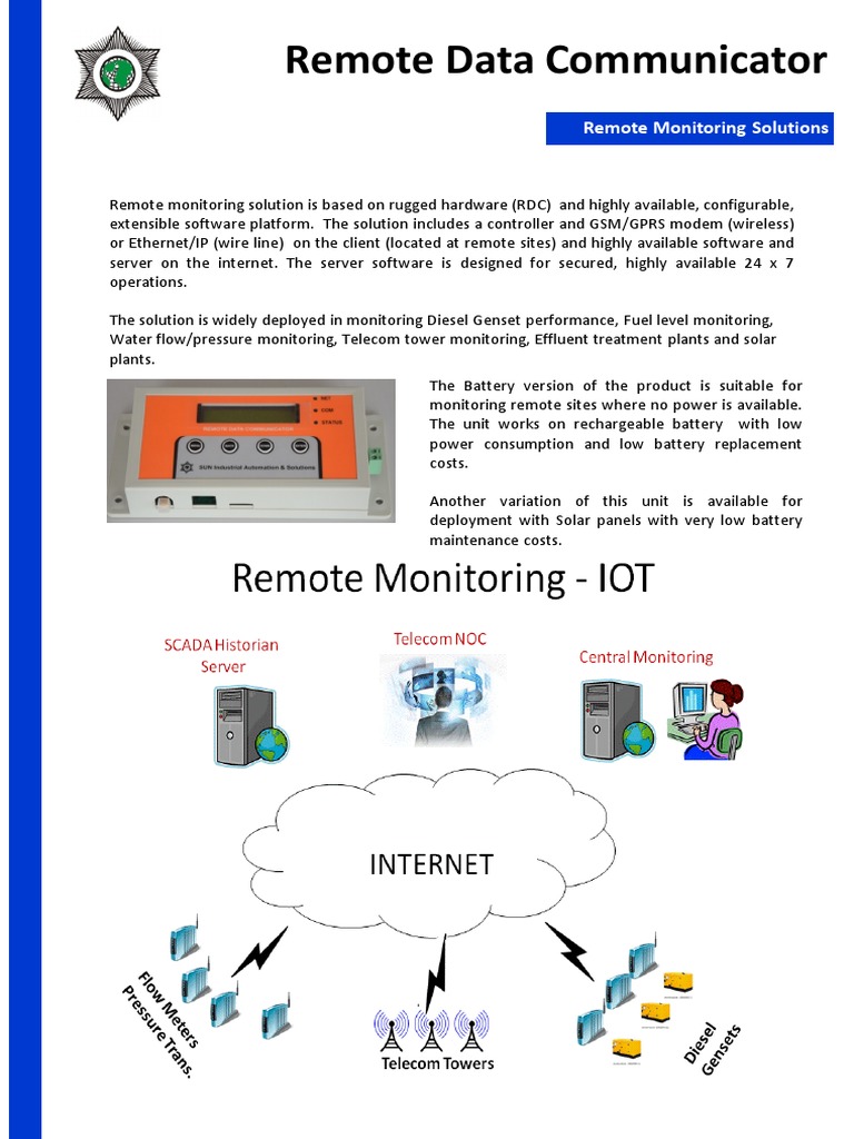 Remote Data Communicator | Download Free PDF | Mobile Phones | Scada