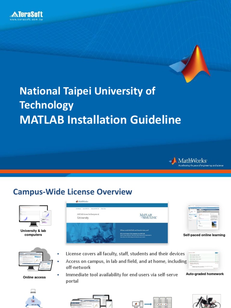 NTUT Mathworks Matlab UserGuide ENG v9 | PDF | Matlab | Installation (Computer Programs)