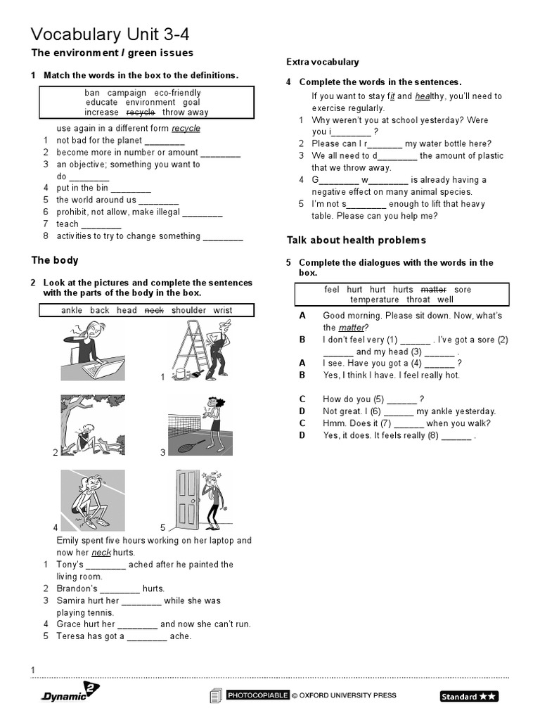 Vocabulary Unit 34 | PDF