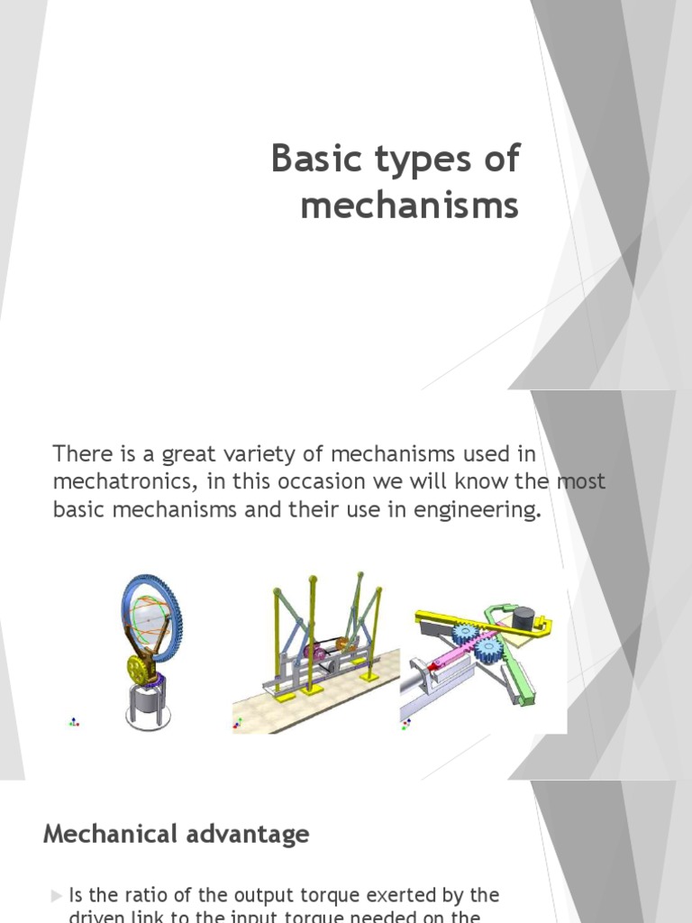 1.1 Types of Mechanisms | PDF