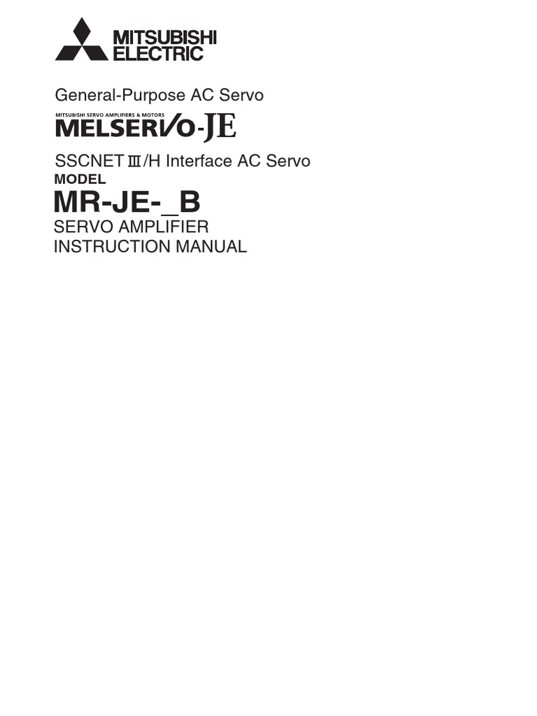 MR JE B Instruction Manual - EN | PDF | Amplifier | Power Supply