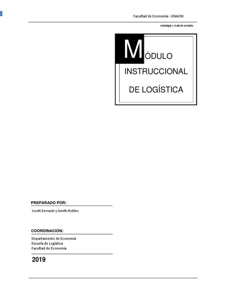 Admision Modulo Instruccional de Logistica | PDF | Logística | Almacén