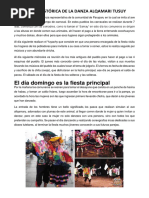Breve Reseña Histórica de La Danza Waca Waca de Puno | PDF