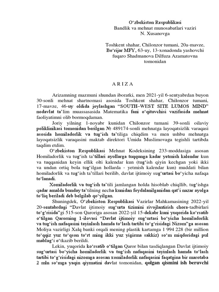 O‘zbekiston_Respublikasi_Bandlik_va_mehnat_munosabatlari_vaziri (1) | PDF