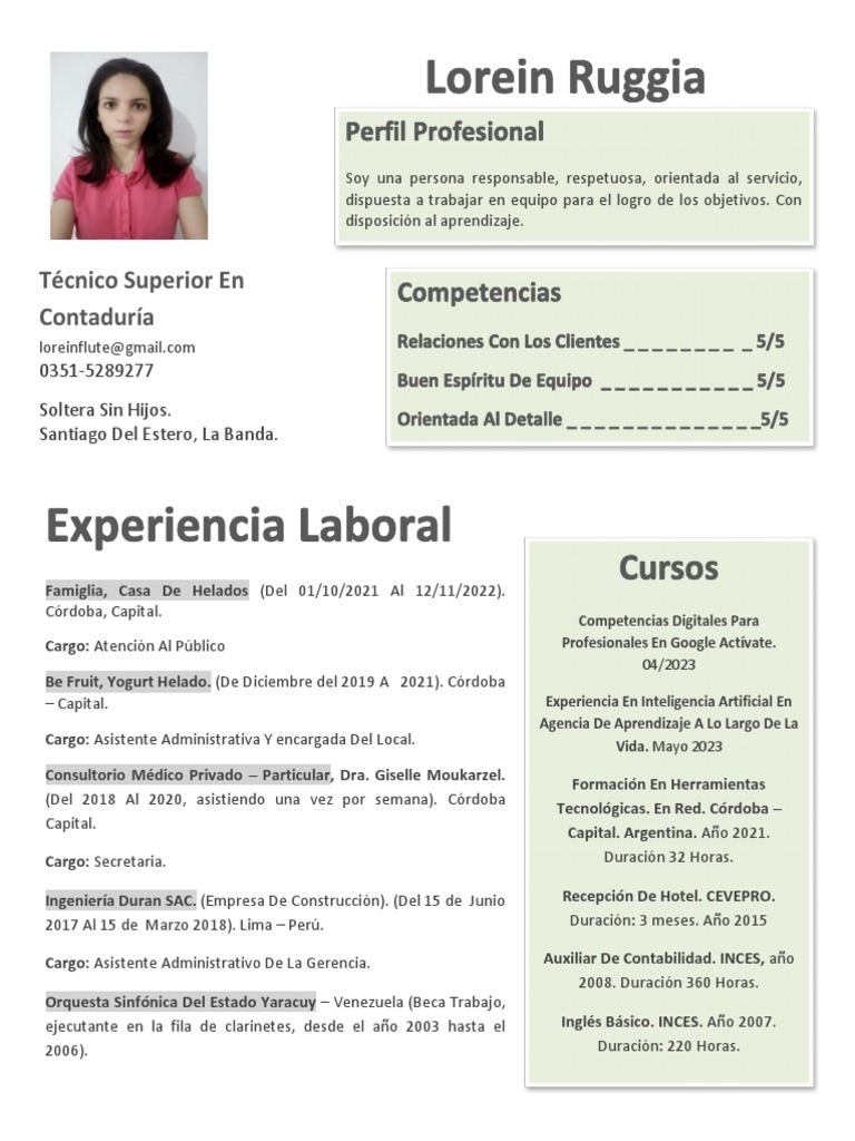 Cv-New - Lorein 2023 | PDF