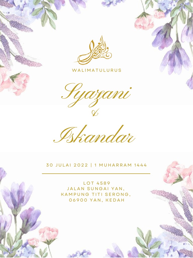 Raikan Cinta Nursyazani & Iskandar | PDF