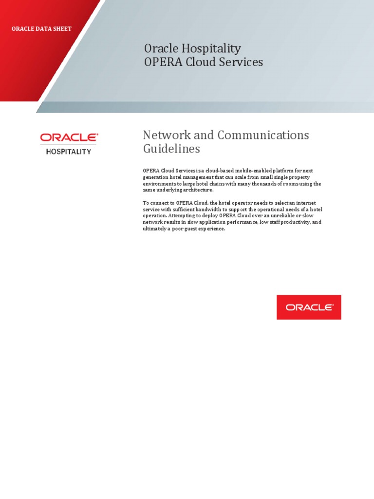 Opera Cloud Network | PDF | Computer Network | Cloud Computing