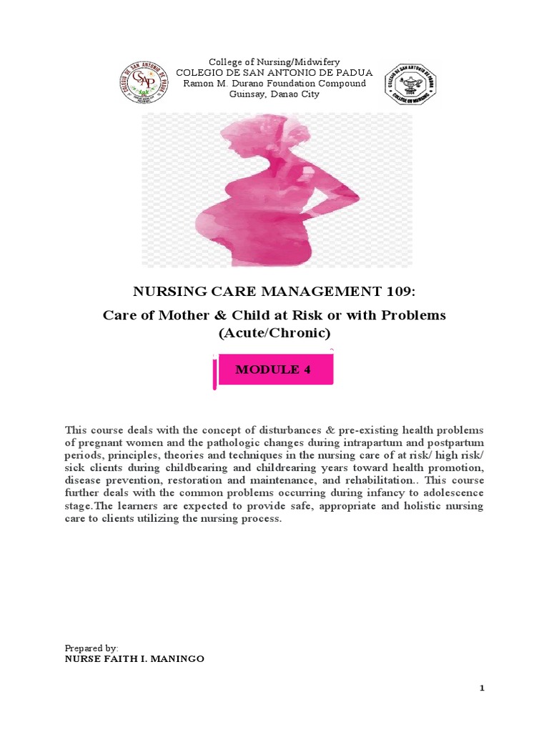 NCM 109 MODULE 4 Chapter 6 | PDF