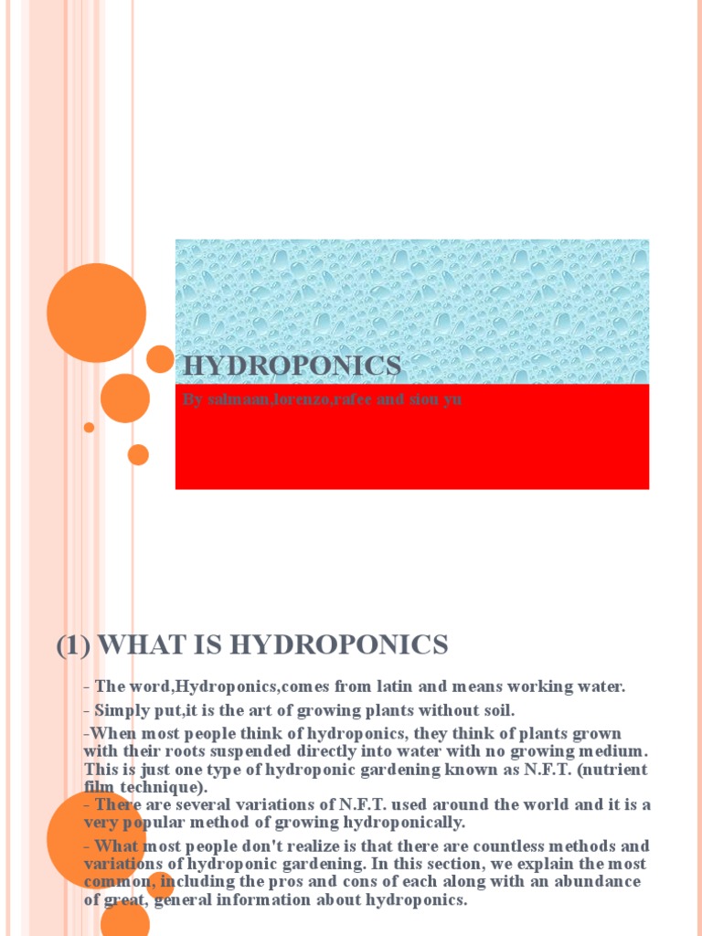 Hydrophonics_presentation | PDF