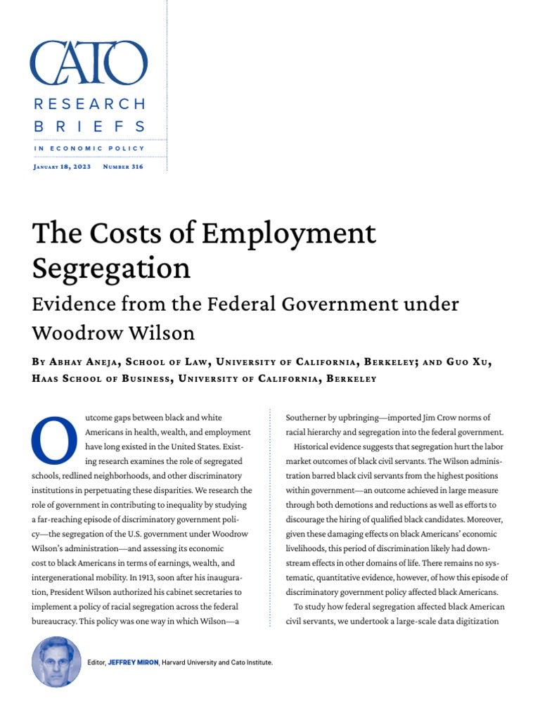 The Costs of Employment Segregation | PDF | Racial Segregation In The ... The Costs of Employment Segregation | PDF | Racial Segregation In The ...