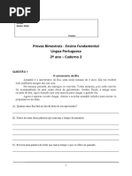 Prova Completa - 2 Ano Atualizado 2024 Saresp PDF | PDF
